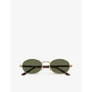 Persol Po1018s Ida Round-frame Sunglasses - Gold