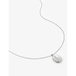 Monica Vinader Locket Pendant Necklace - Sterling Silver