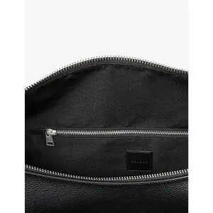 Sandro Logo-embossed Coated Canvas Weekender Bag - Noir / Gris