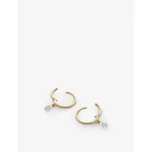 Monica Vinader Teardrop Mini Lab-grown Diamond Hoop Earrings