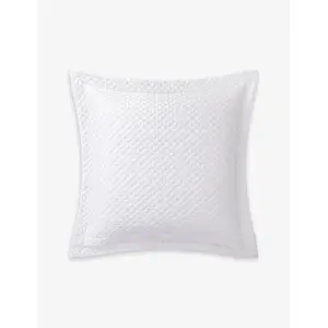 Ralph Lauren Argyle Quilted Cotton Pillowcase - White