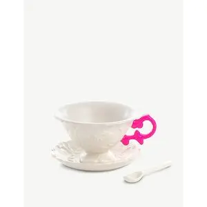 SELETTI I-wares Porcelain Tea Cup Set - One-color
