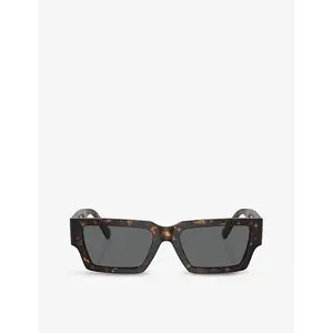 Versace Ve4459 Rectangular Sunglasses - Brown