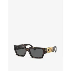 Versace Ve4459 Rectangular Sunglasses - Brown