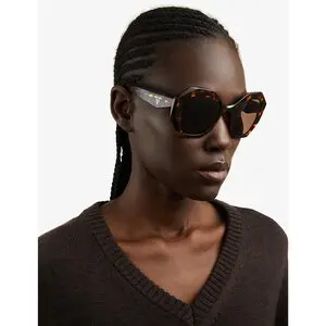 Prada Pr 16ws Irregular-frame Sunglasses