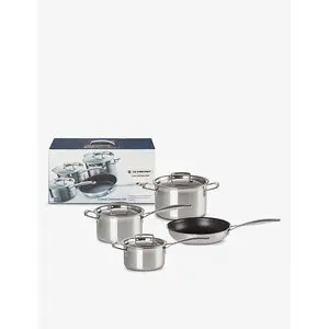 LE CREUSET 3-ply Stainless-steel Saucepans Set Of Four - One-color