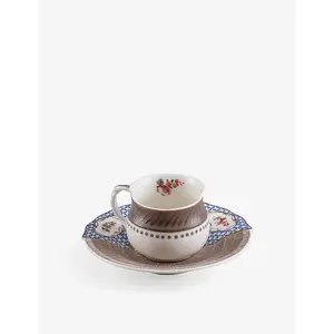 SELETTI Hybrid Djenne Porcelain Coffee Cup And Saucer - One-color