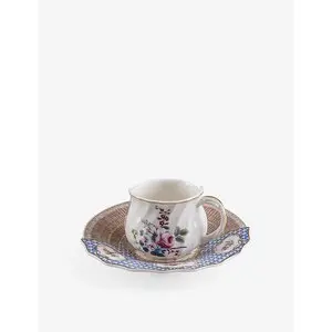 SELETTI Hybrid Djenne Porcelain Coffee Cup And Saucer