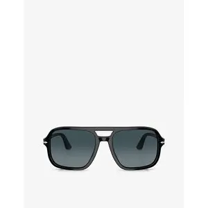 Persol Pilot-frame Acetate Sunglasses - Black