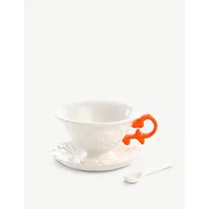 SELETTI I-wares Porcelain Tea Cup Set - One-color