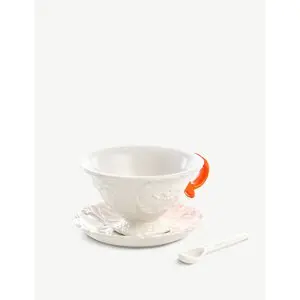 SELETTI I-wares Porcelain Tea Cup Set - One-color