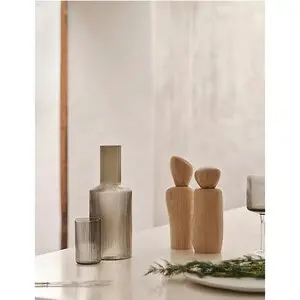 FERM LIVING Pebble Wooden Seasoning Grinder 18.8cm - Oak
