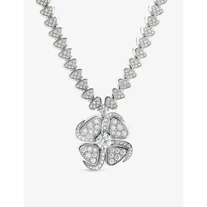 BVLGARI Fiorever Diamond Necklace - Silver