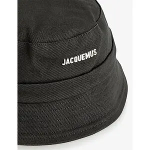 Jacquemus Le Bob Gadjo Cotton Bucket Hat - Black