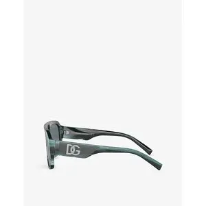 Dolce & Gabbana Pilot-frame Acetate Sunglasses