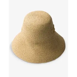 Prada Brand-embroidered Woven Bucket Hat