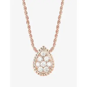 Boucheron Serpent Bohème Pink Gold And Diamond Necklace
