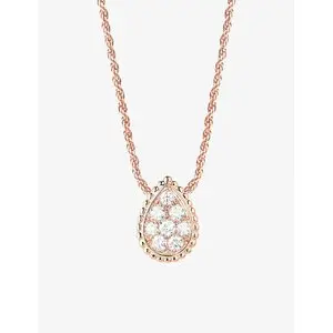 Boucheron Serpent Bohème Pink Gold And Diamond Necklace