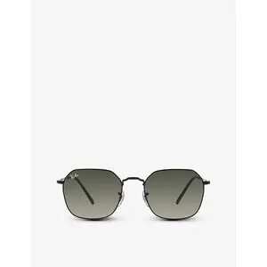 Ray-ban Hexagonal-frame Metal Sunglasses - Black