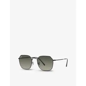 Ray-ban Hexagonal-frame Metal Sunglasses - Black