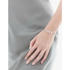 Tiffany & Co. T Wire 18ct White-gold Bracelet