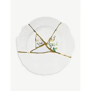 SELETTI Kintsugi N2 Porcelain And 24ct Gold Dinner Plate 27cm - One-color