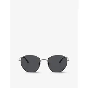 Giorgio Armani Ar6150 Round-frame Sunglasses - Grey