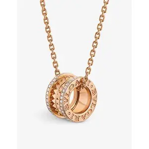 BVLGARI B.zero1 18ct Diamond Necklace - Rose Gold