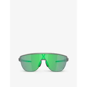 Oakley Oo9248 Shield-shape Sunglasses - Grey