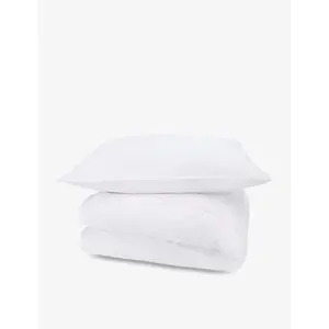 THE WHITE COMPANY Avignon Pom Pom-embellished Cot Cotton Duvet Set - Whitepink