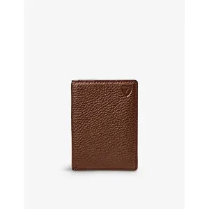 ASPINAL OF LONDON Double Fold Leather Card Holder - Tobacco