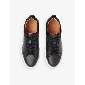 Whistles Koki Lace-up Leather Trainers - Black