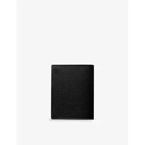 Cartier Losange Logo-plaque Grained Leather And Palladium Card Holder