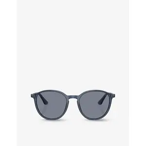Giorgio Armani Ar8196 Phantos-frame Sunglasses - Blue
