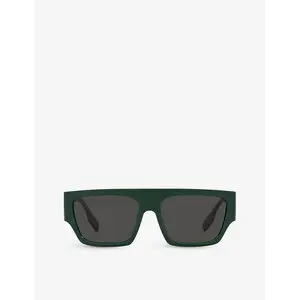 Burberry Tinted-lens Square-frame Sunglasses - Green