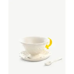 SELETTI I-wares Porcelain Tea Cup Set - One-color