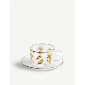 SELETTI Wears Toiletpaper Lipsticks Printed Glass Coffee Set - One-color