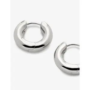 Monica Vinader Essential Click Earrings - Sterling Silver