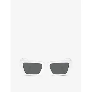 Versace Ve4459 Rectangle Sunglasses - White