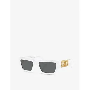 Versace Ve4459 Rectangle Sunglasses - White