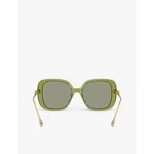 SWAROVSKI Sk6011 Square-frame Sunglasses - Green