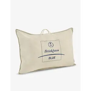 BRINKHAUS Blue Cotton And Goose Down Pillow - White