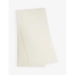REISS Heidi Fringe-trimmed Cashmere Scarf - Off White