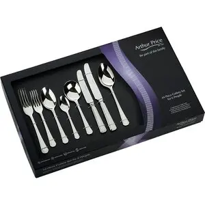 ARTHUR PRICE 44-piece Stainless Steel Grecian Cutlery Set For Six - One-color