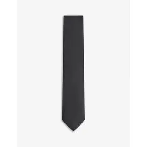 REISS Ceremony Textured Tie - Black