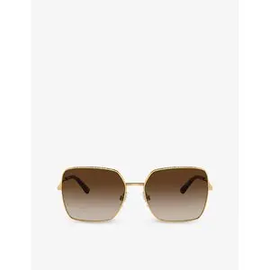 Dolce & Gabbana Dg2242 Square-frame Sunglasses - Gold