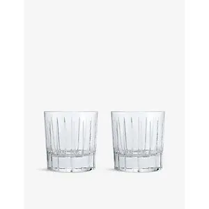 Christofle Iriana Crystal Lowball Double Tumblers Set Of Two - One-color