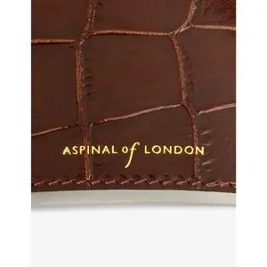 ASPINAL OF LONDON Classic Stainless-steel And Leather Hip Flask - Amazon Brown
