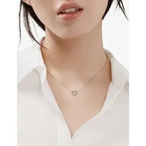 Tiffany & Co. Hearts Pendant With Diamonds In Platinum