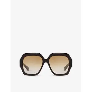 Chloé Ch0154s Square-frame Sunglasses - Brown